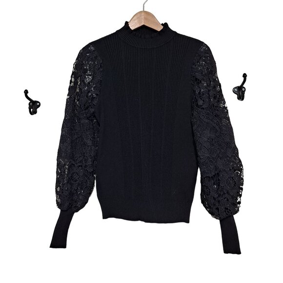Siani Milano | Sweaters | Siani Milano Sweater Woman Medium Black Lace ...